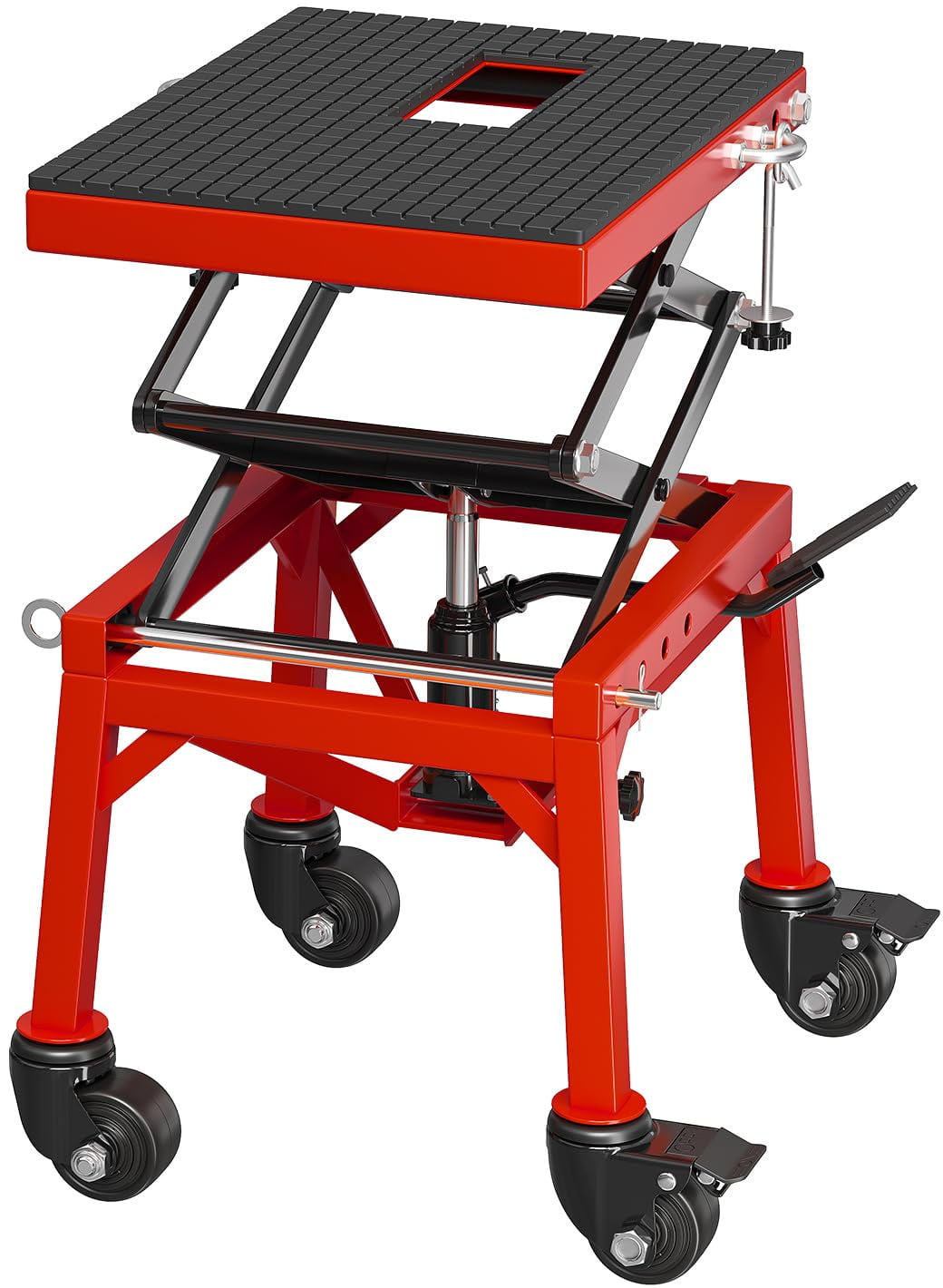 350 Lbs Heavy Duty Hydraulic Motorcycle Lift Jack Table, Foot Operated ...
