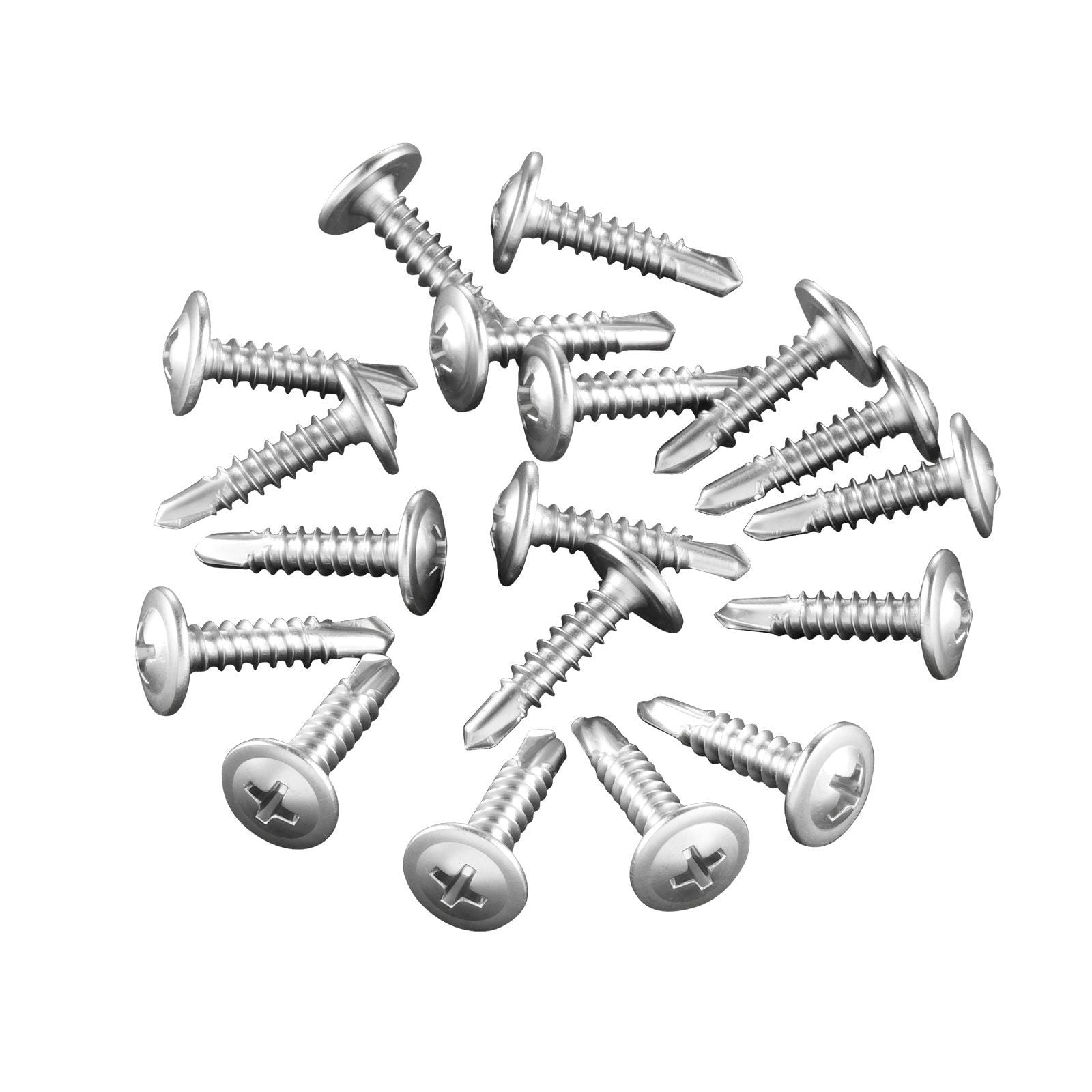 350 Pcs #8 x 3/4" Stainless Steel Self-Drilling Tapping Screws with ...