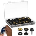 350 Pcs Copper Button Snap Kit with Storage Box, 100 Set Heavy Duty ...