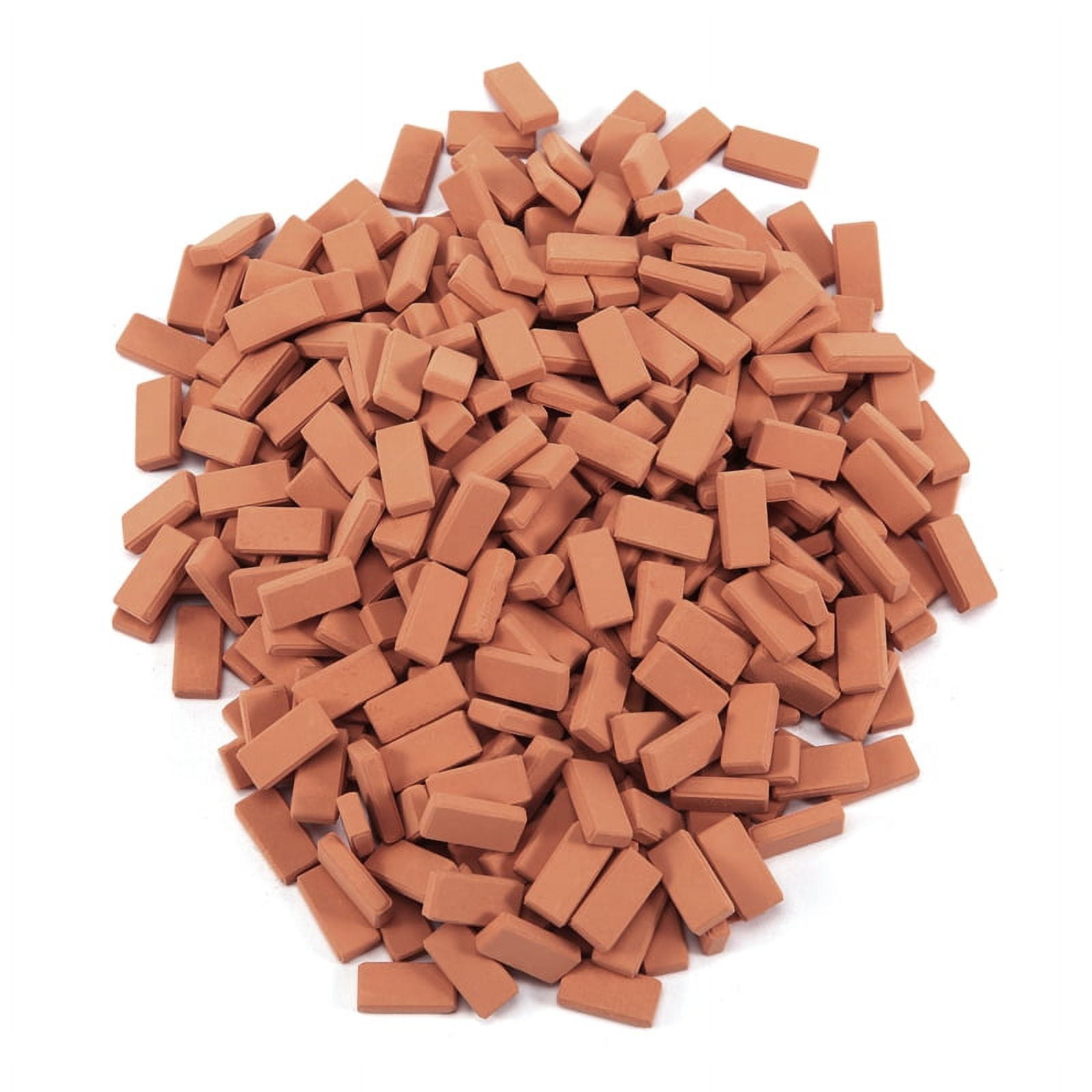 350 Pieces Mini Bricks for Landscaping Miniature Bricks Brick Wall ...