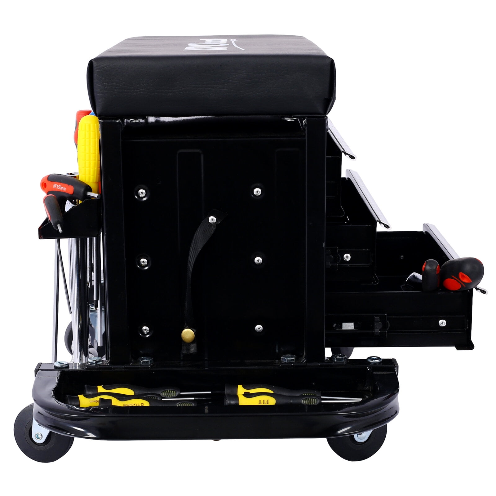 350-Pound Capacity Garage Glider Rolling Tool Chest Seat, - Walmart.com