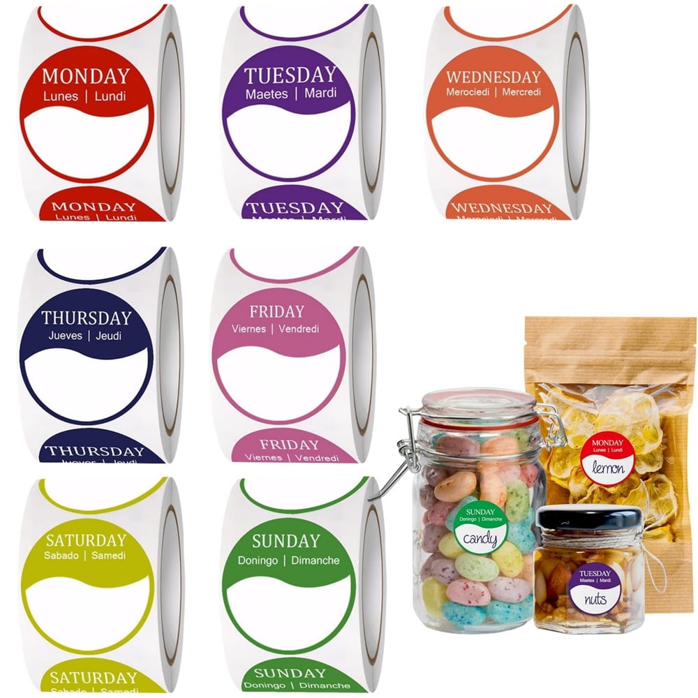 3500 PCS Removable Food Storage Labels Stickers,Expiration Date ...