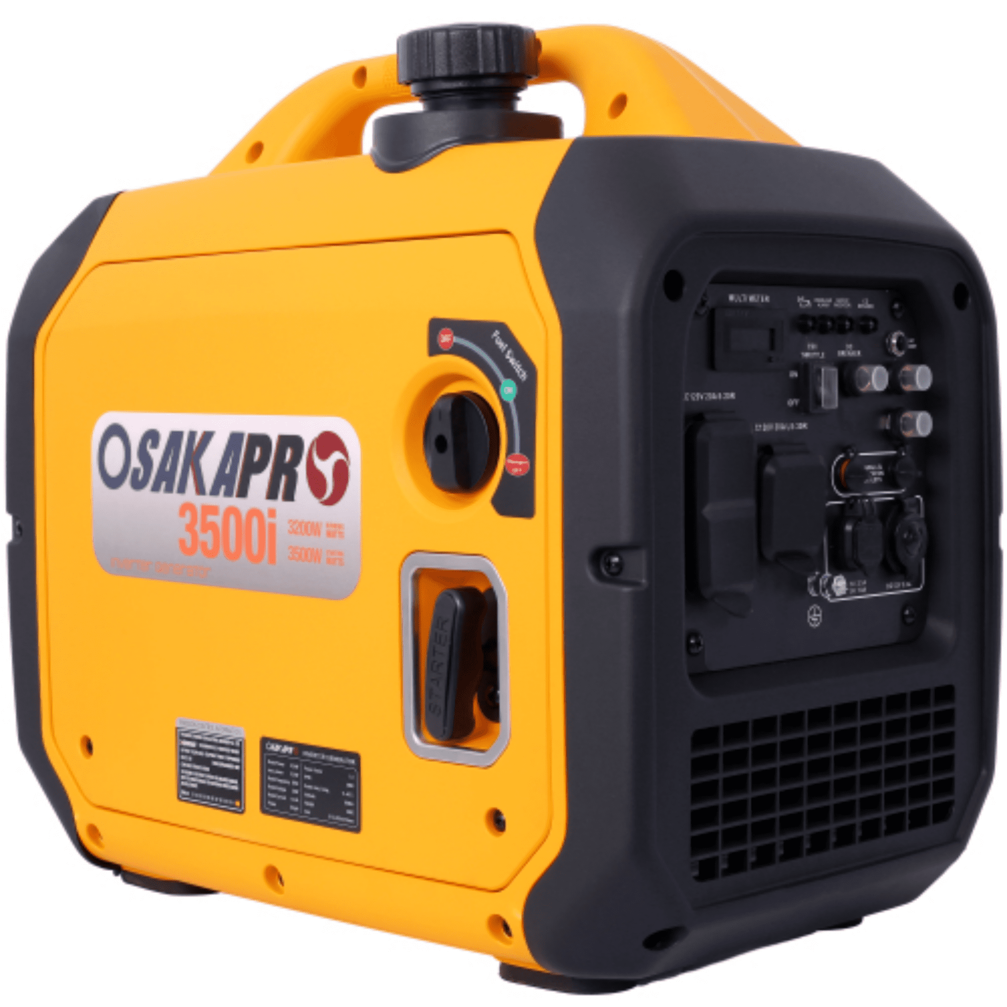 3500-Watt Gas-Powered Portable Inverter Generator, EPA Compliant with ...
