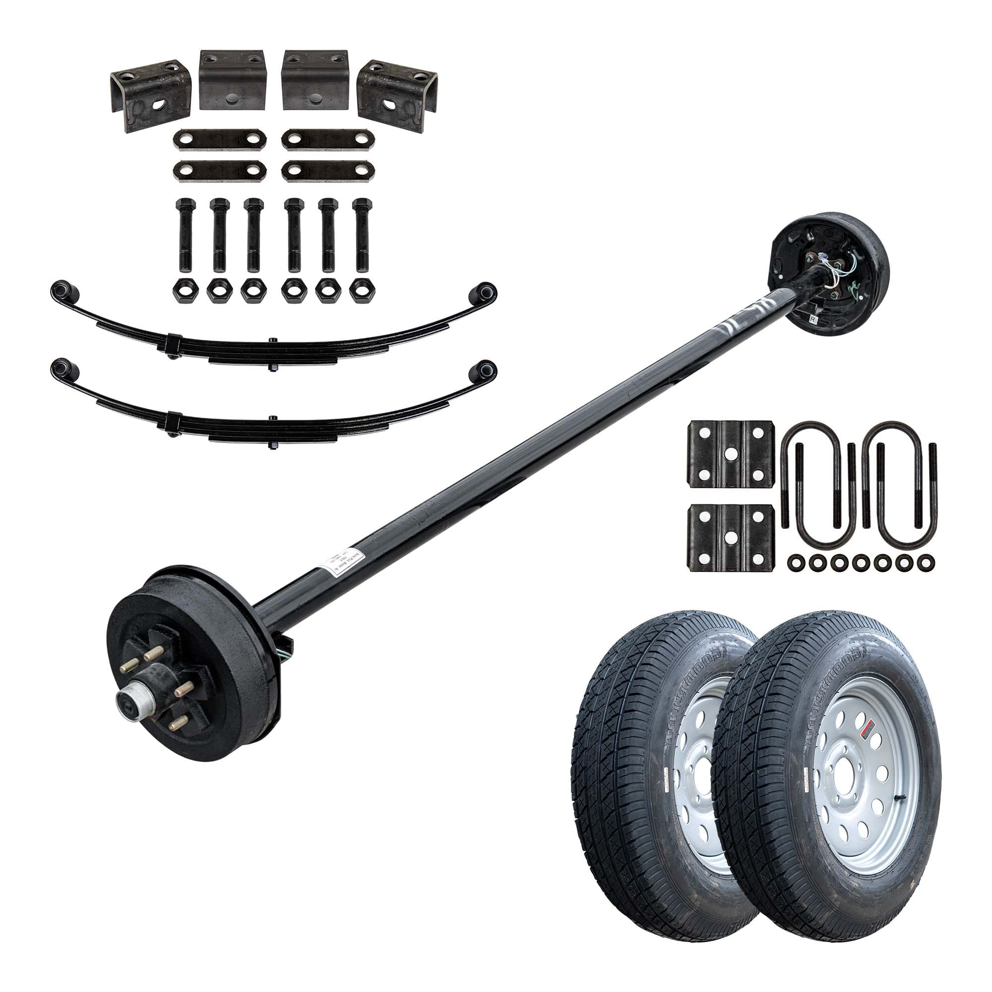 3500 lb Heavy Duty Single Axle TK Trailer Kit - 3.5K Capacity (Original ...