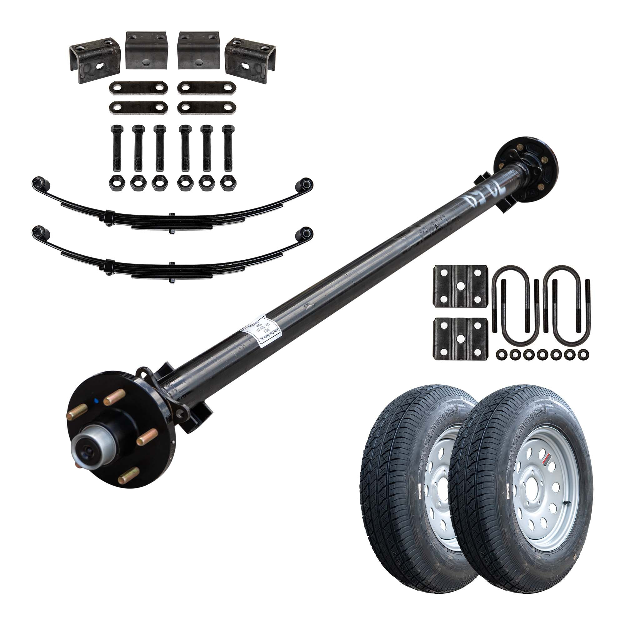 3500 lb Light Duty Single Axle TK Trailer Kit - 3.5K Capacity (Original ...