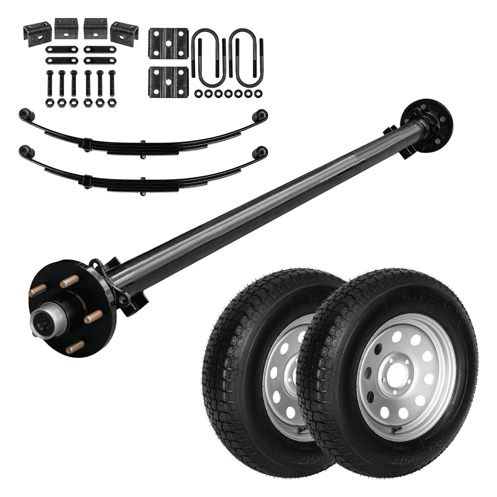 3500 lb Light Duty Single Axle TK Trailer Kit - 3.5K Capacity (Original ...
