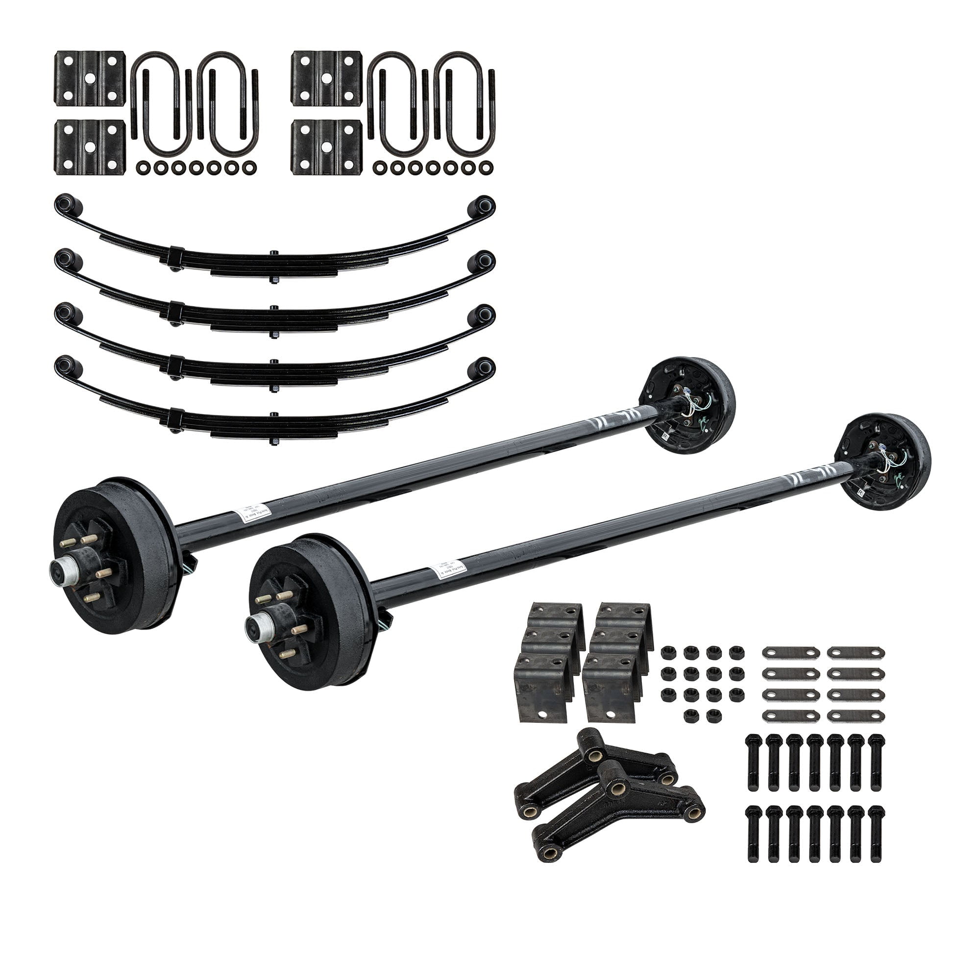 3500 lb TK Heavy Duty Tandem Axle Kit with Suspension- 7K Capacity (85 ...