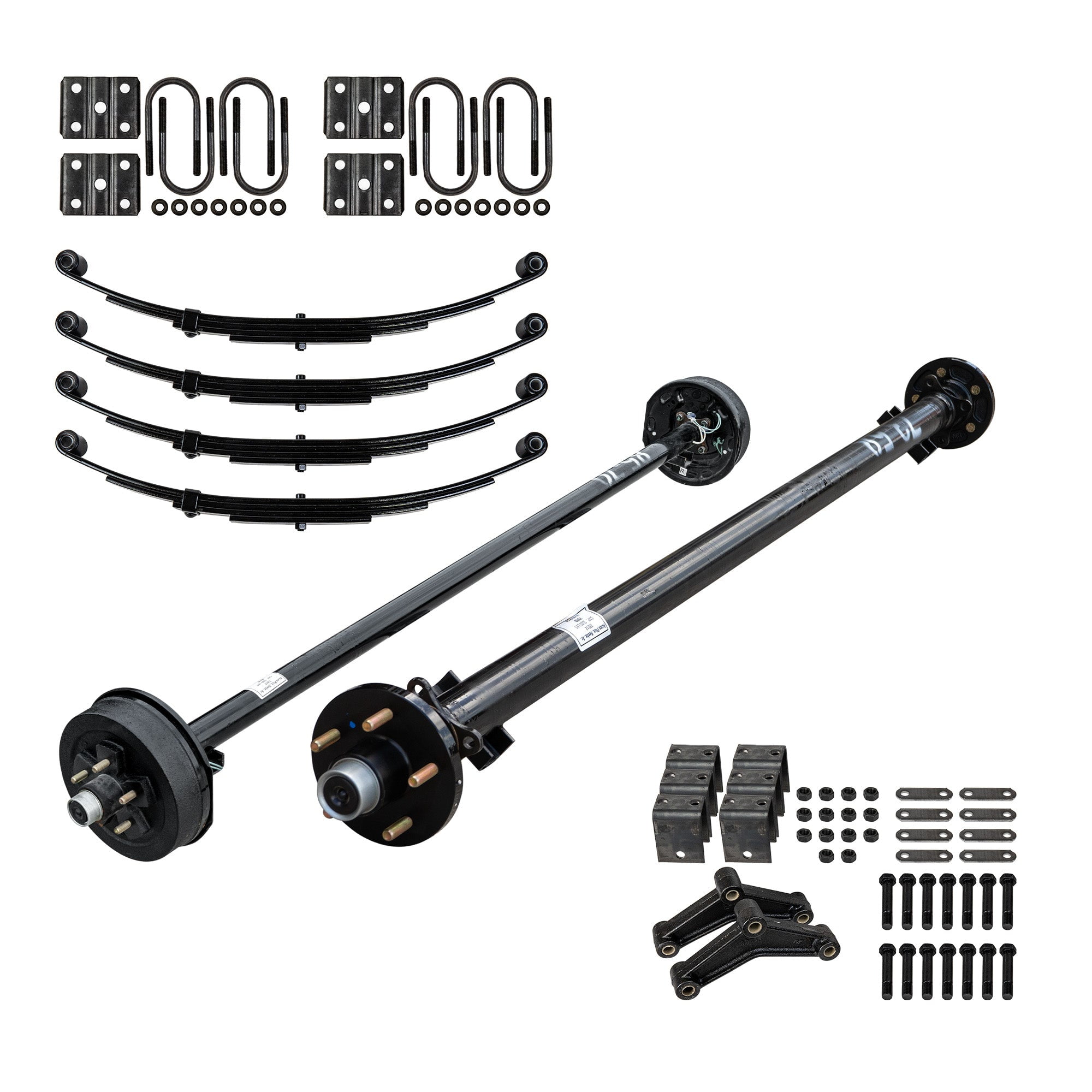 3500 lb TK Light Duty Tandem Axle Kit with Suspension - 7K Capacity (85 ...