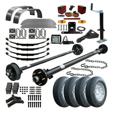 7000 lb TK Tandem Axle Gooseneck Trailer Parts Kit - 14K Capacity Heavy ...