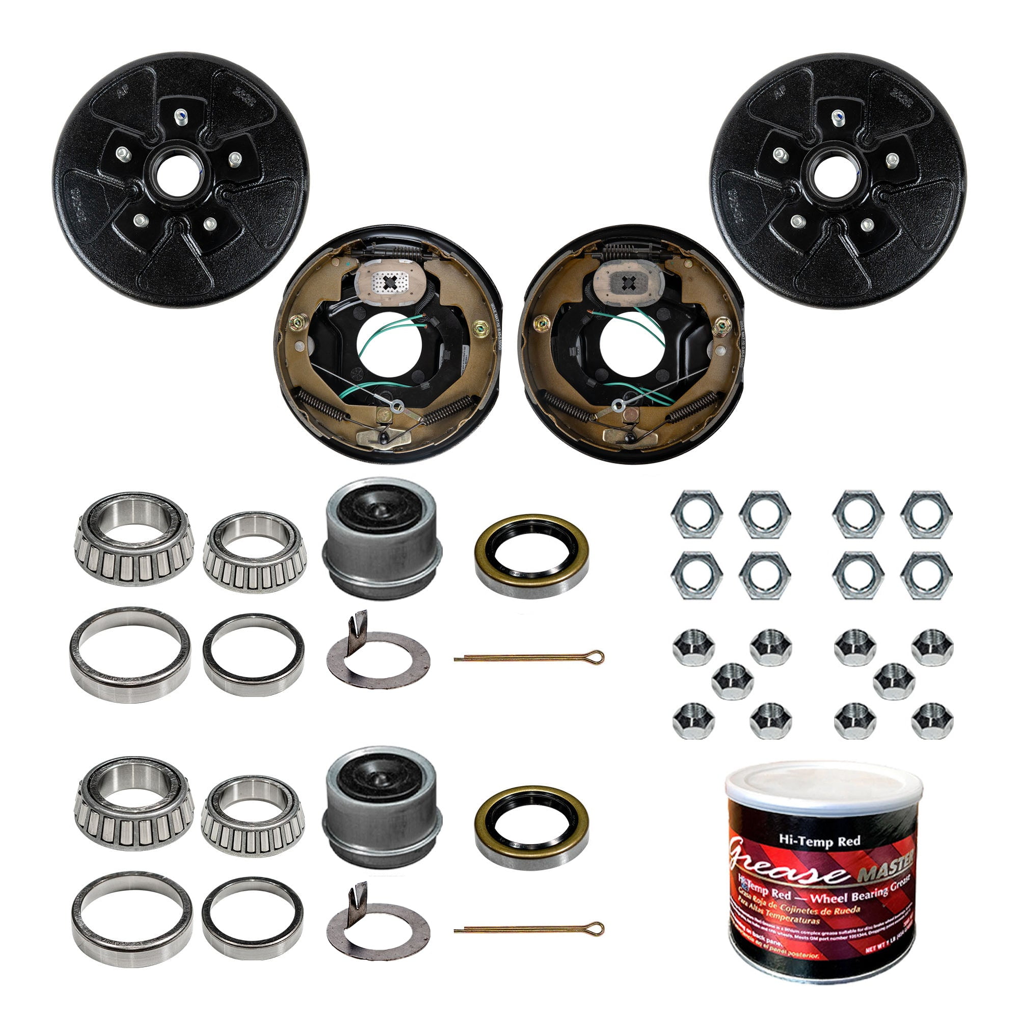 3500 lb Trailer Electric Brake Axle TK Service Kit - 3.5K Capacity, 5x5 ...