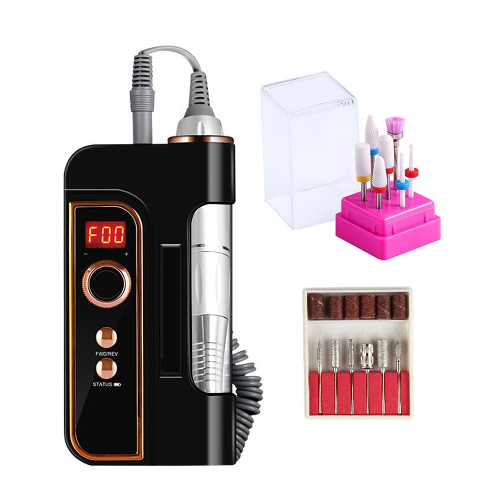 35000 RPM Electric Nail Drill Machine, Portable Pedicure Nail Polisher ...