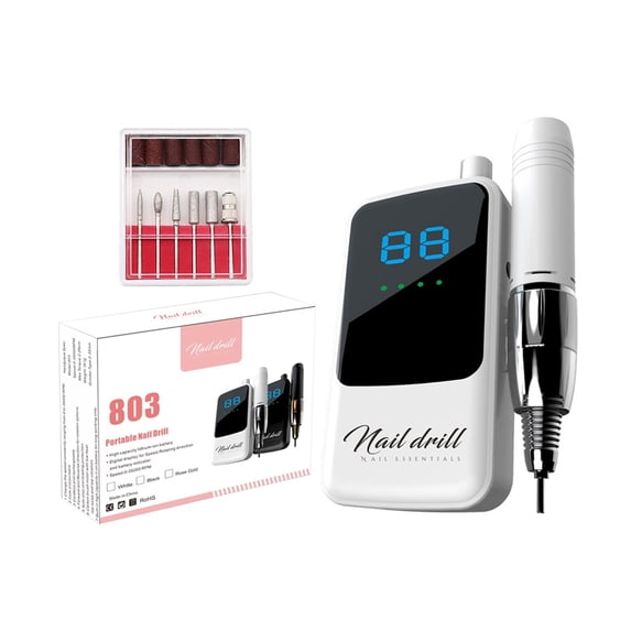 35000 RPM Nail Drill Machine, Rechargable Electric Nail Polisher ...
