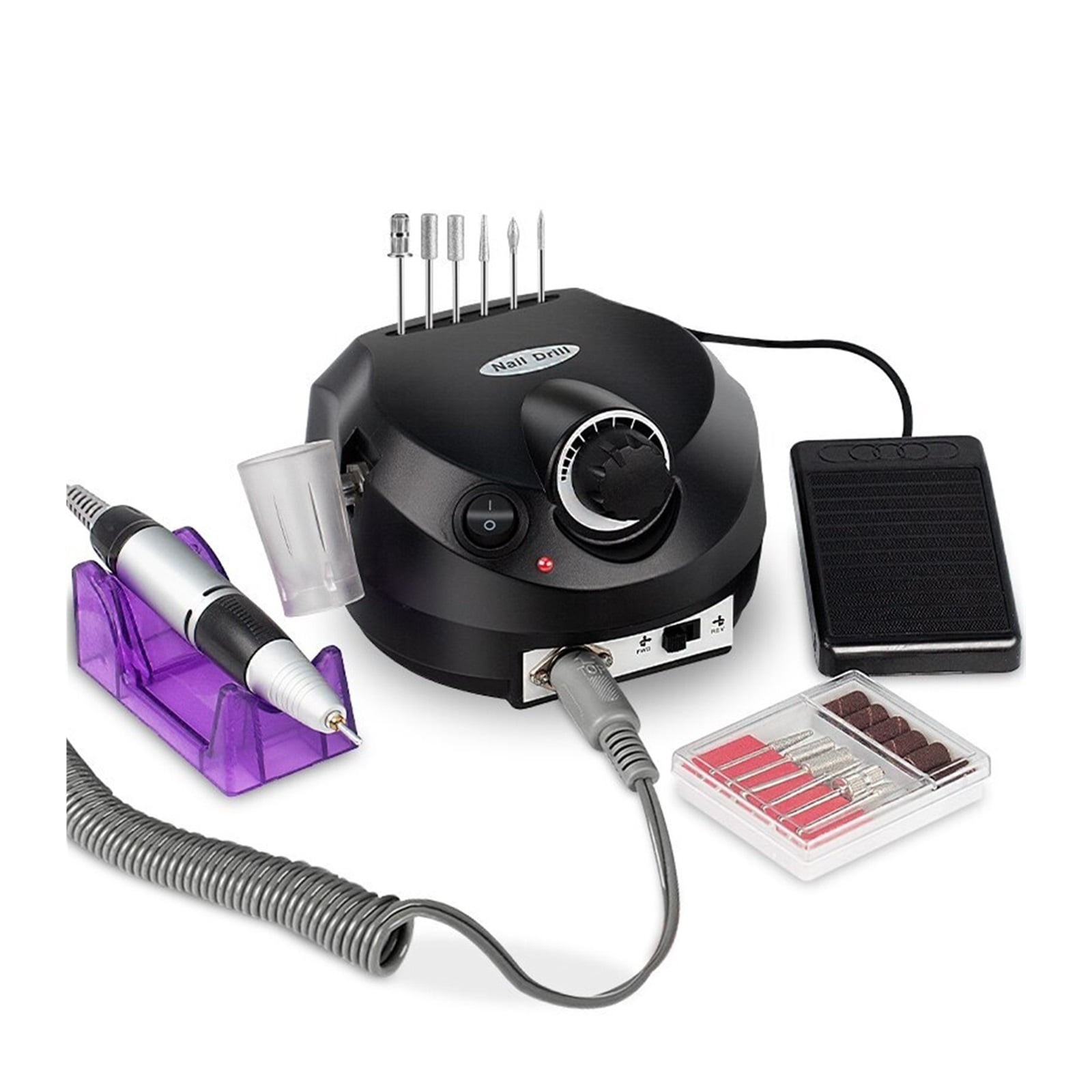 35000RPM Electric Nail Drill Machine, Professional Efile Nail Drill Kit ...