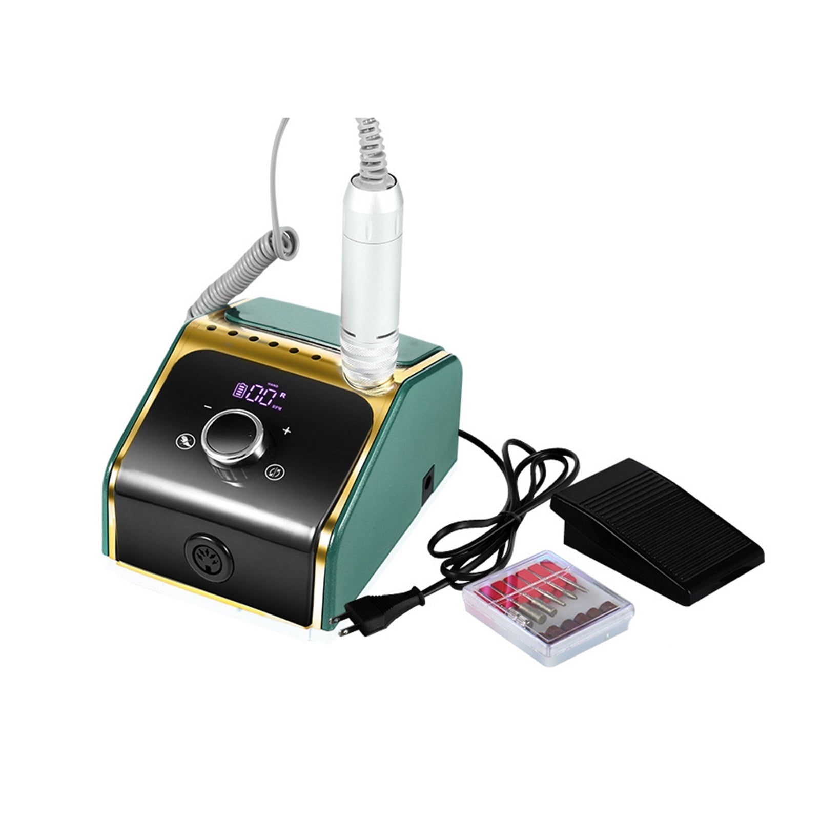 35000RPM Electric Nail Drill Machine, Rechargeable Manicure Milling ...