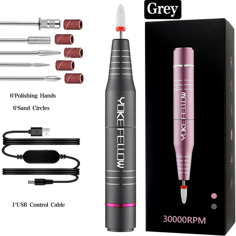 35000RPM Nail Drill Machine Portable Rechargeable Electric Nail File ...