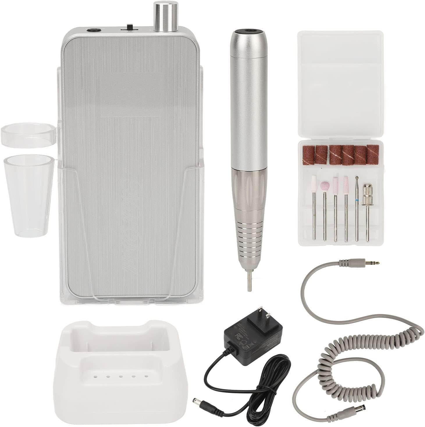 35000rpm Manicure Pedicure Kit, Electric Portable Rechargeable 2600mAh ...