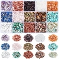 3500Pcs 15 Style Natural Mixed Gemstone Beads No Hole/Undrilled Chip 2 ...