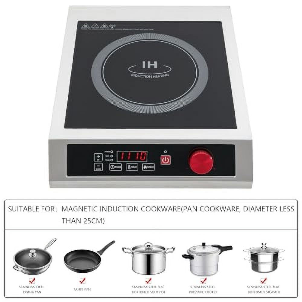 3500W Commercial Induction Cooktop Tabletop Induction Cooktop Portable ...