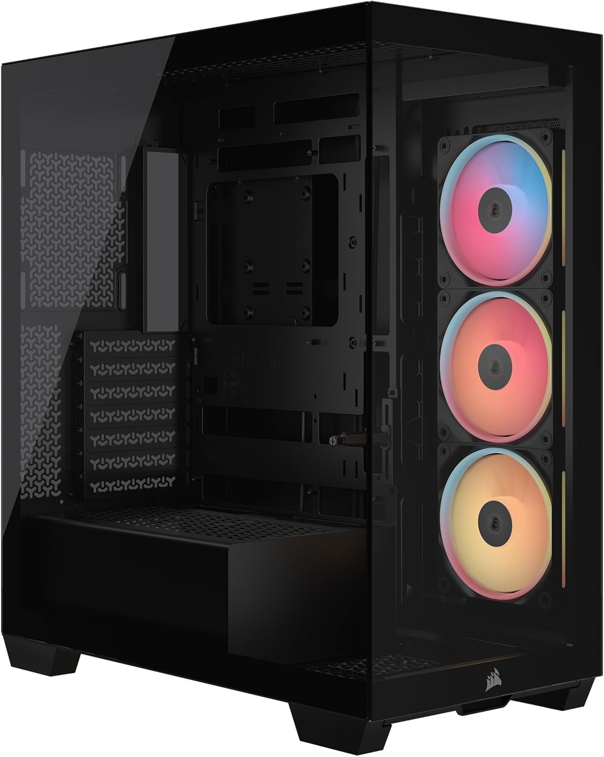 3500X LX-R RGB iCUE Link Mid-Tower PC Case – 3X Pre-Installed LX120-R ...