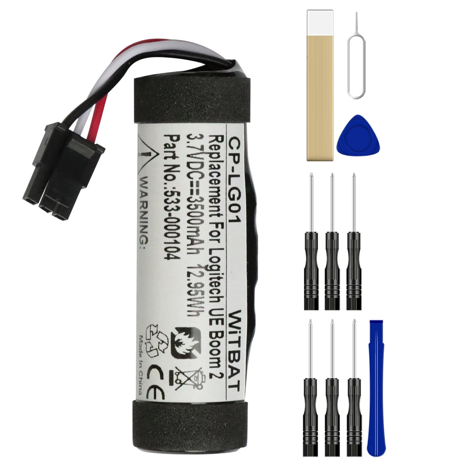 3500mAh Replacement Battery 00798-601-8207 For Logitech Ultimate Ears ...