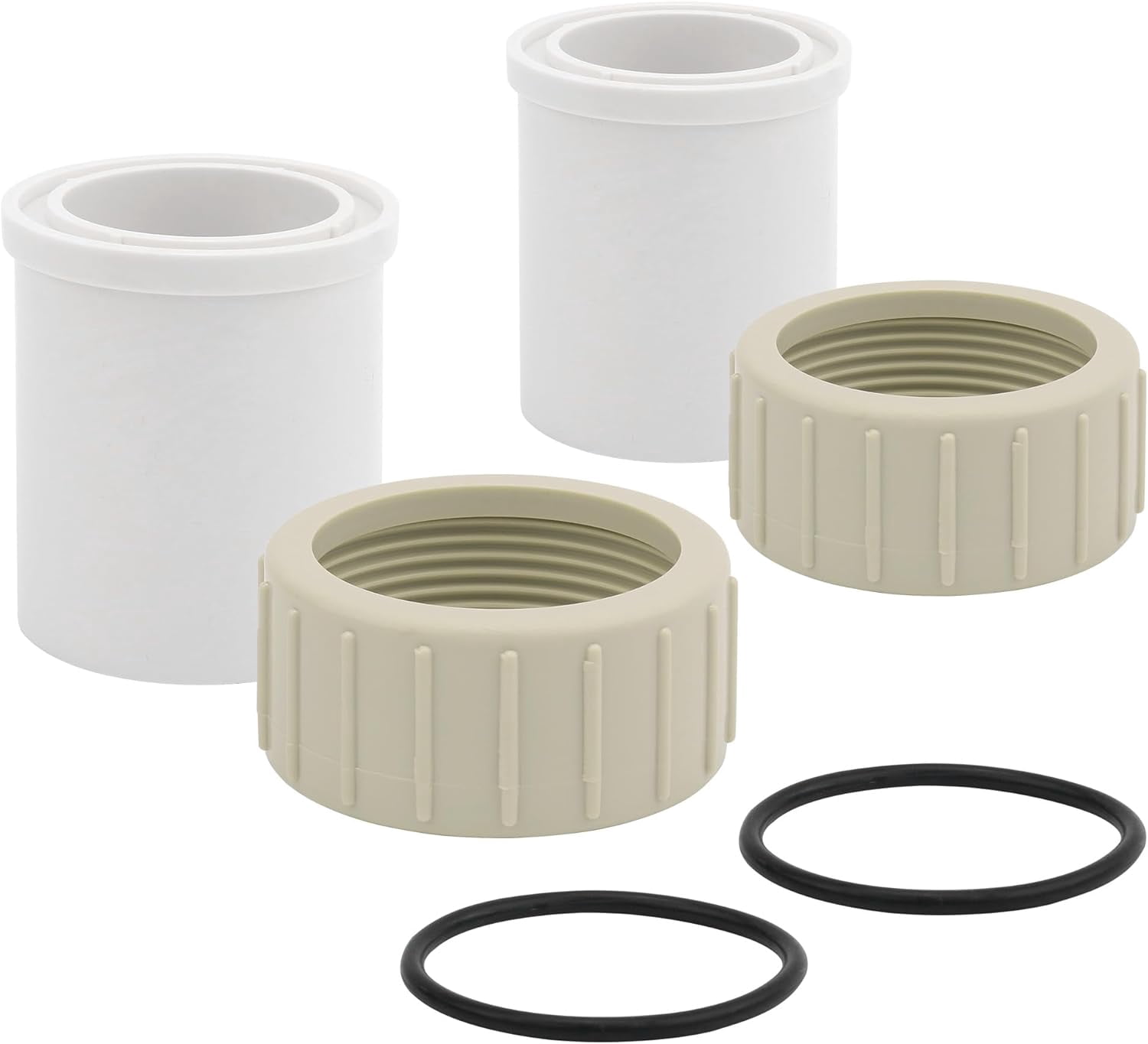 350157 PVC Pool Pump Union Fittings 2 Pack, Replacement Connector Kit ...