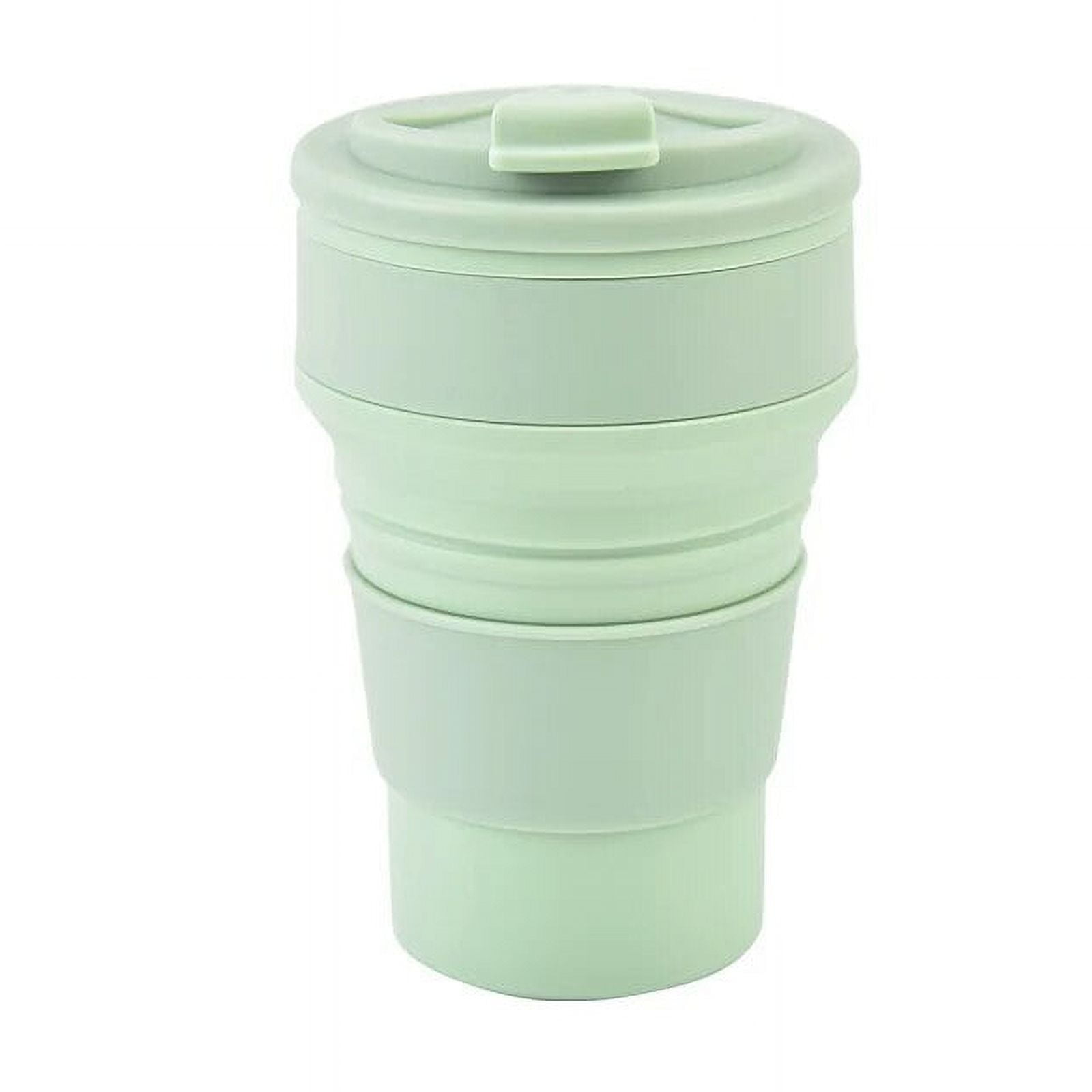 350ML/500ML Folding Cup Collapsible Mug With Cover Coffee Travel ...