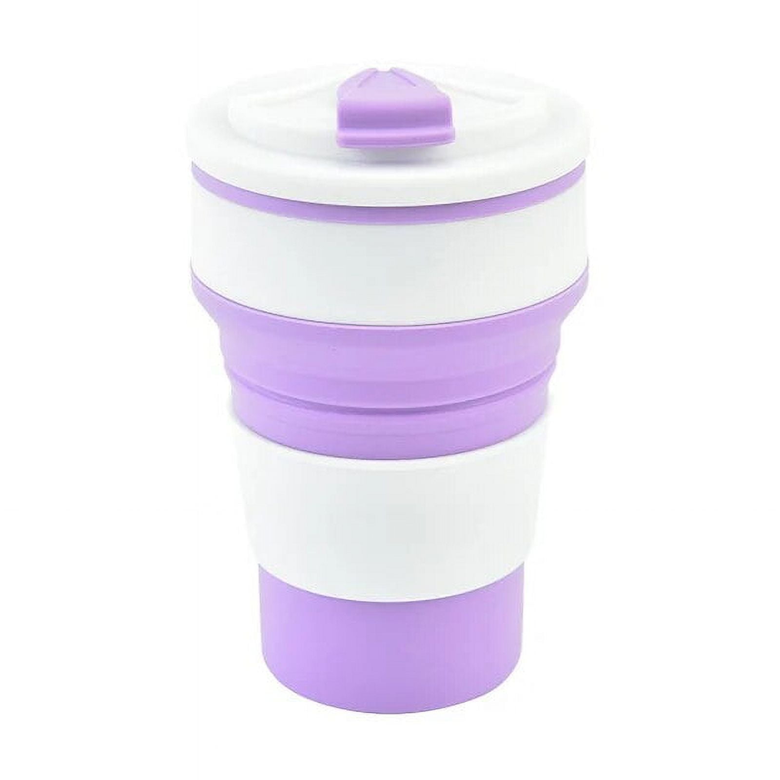 350ML/500ML Silicone Folding Cup Collapsible Mug With Cover Coffee ...