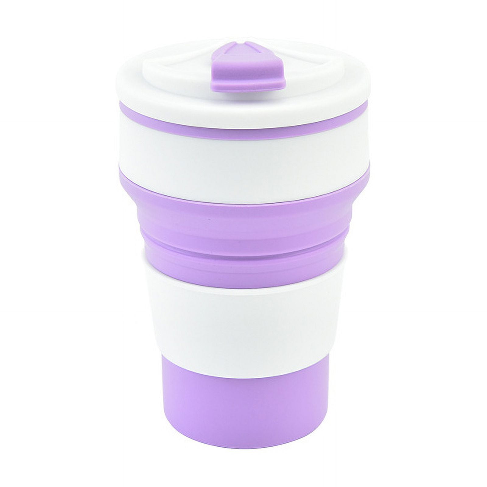350ML/500ML Silicone Folding Cup Collapsible Mug With Cover Coffee ...