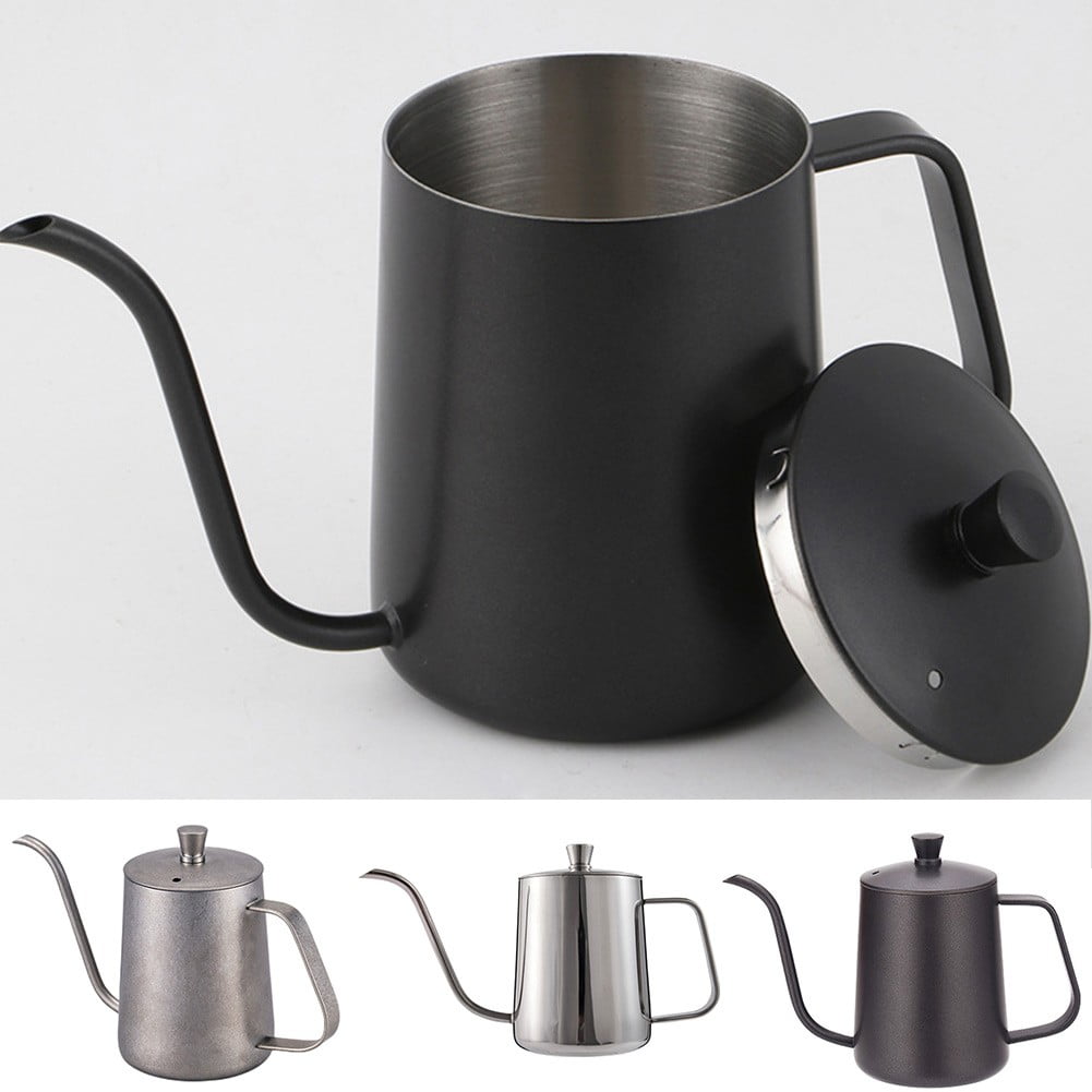 350ML/600ML Stainless Steel Gooseneck Coffee Kettle Long Narrow Spout ...