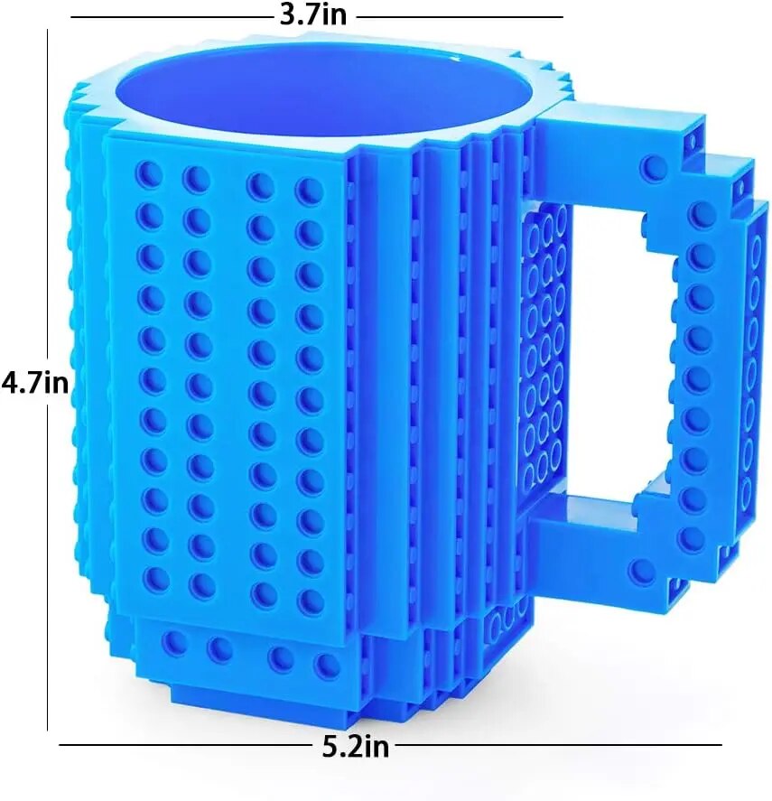 350ML Building Blocks Coffee Mug Build-on Brick Funny Cup Children's ...