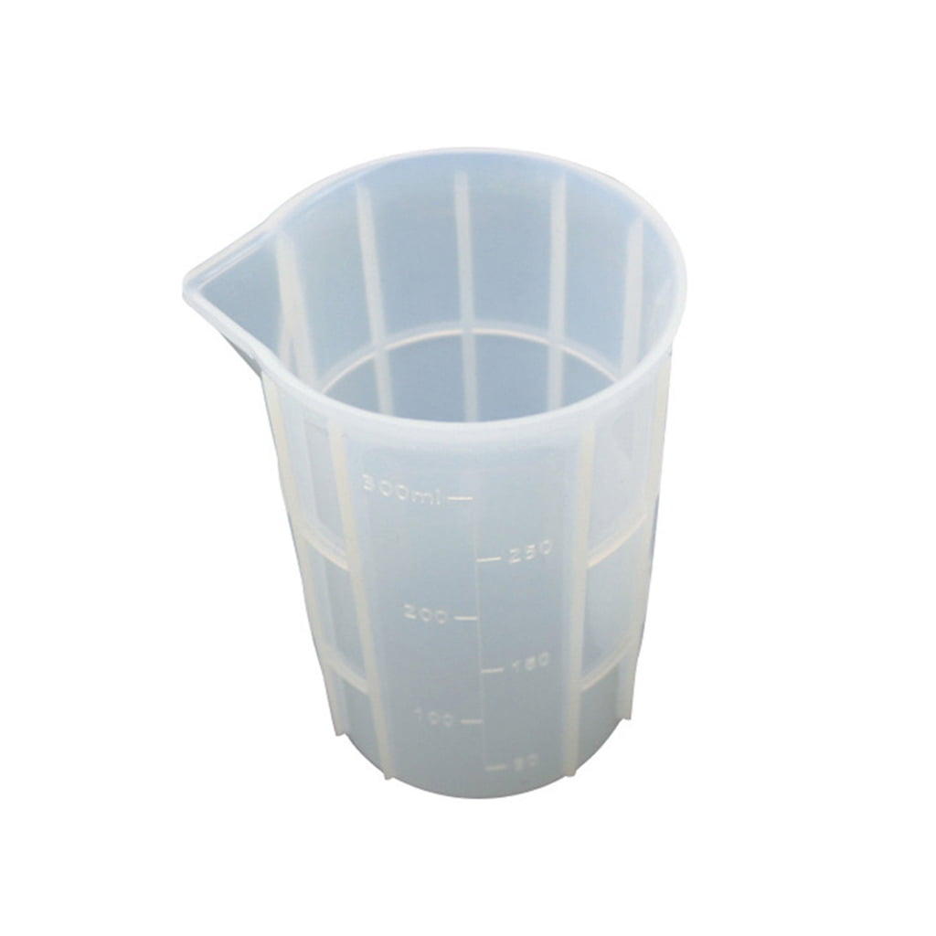 350ML Flexible Silicone Large Measuring Cup Soft Scale Mixing Cups Cook Bakers Resin Mold ...
