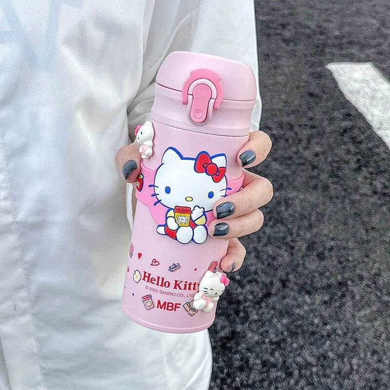 350Ml Sanrio Kuromi Hello Kitty Thermos Cup Student Portable 316 ...