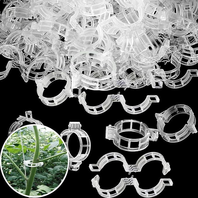 350PCS Plant Support Garden Clips Tomato Clips Supports, Plastic ...
