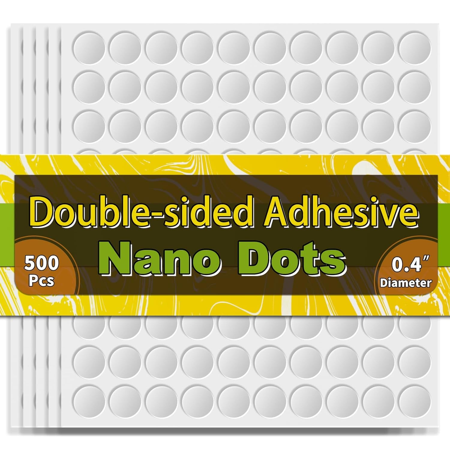 350Pcs Double Sided Adhesive Dots, 0.8" Clear Removable Sticky Adhesive ...