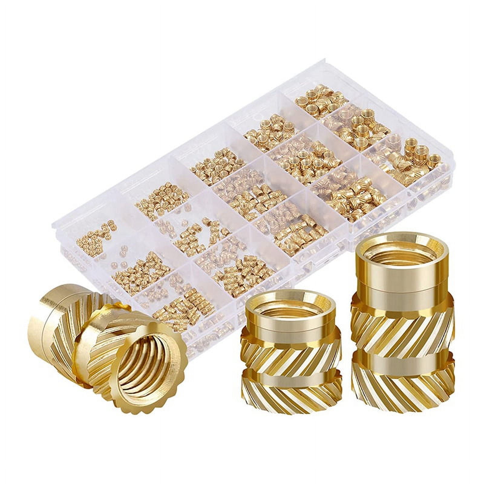 350Pcs Threaded Inserts Female Thread Metric Knurled Nuts Assortment ...