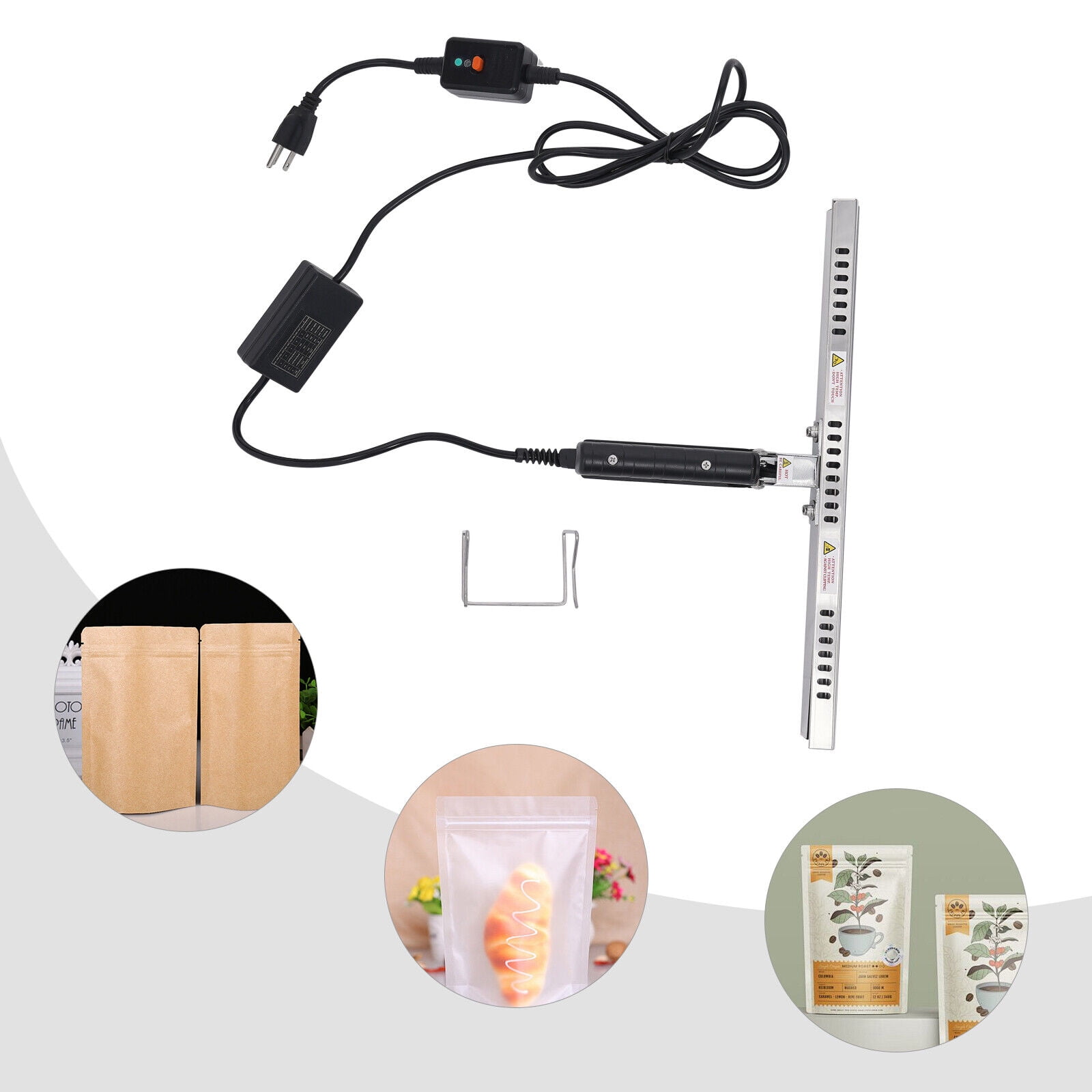 350W 110V Portable Hand Sealing Machine Hand Held Crimp Sealer For ...