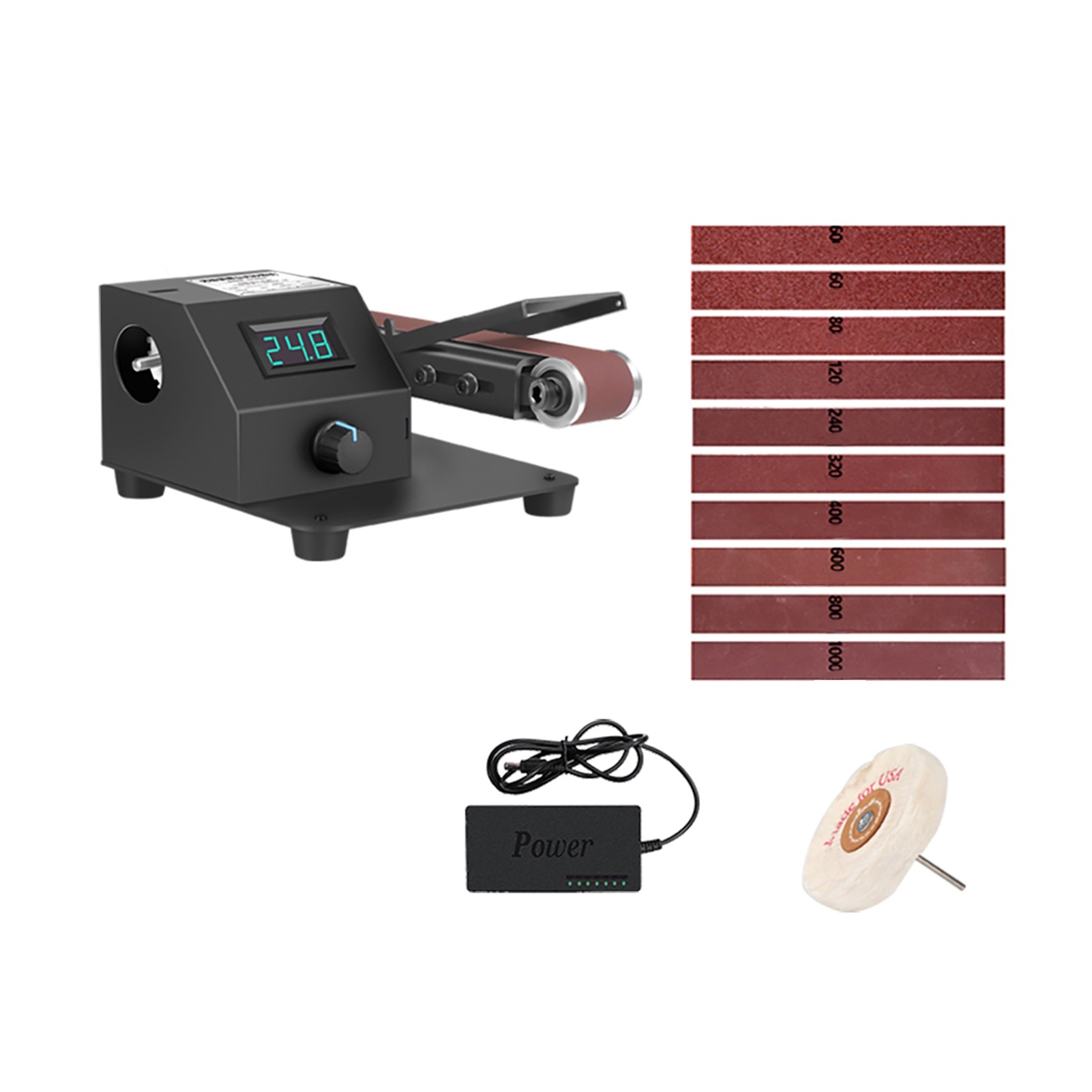 350W/250W Belt Sander Electric Sanding Polishing Machine Grinding ...