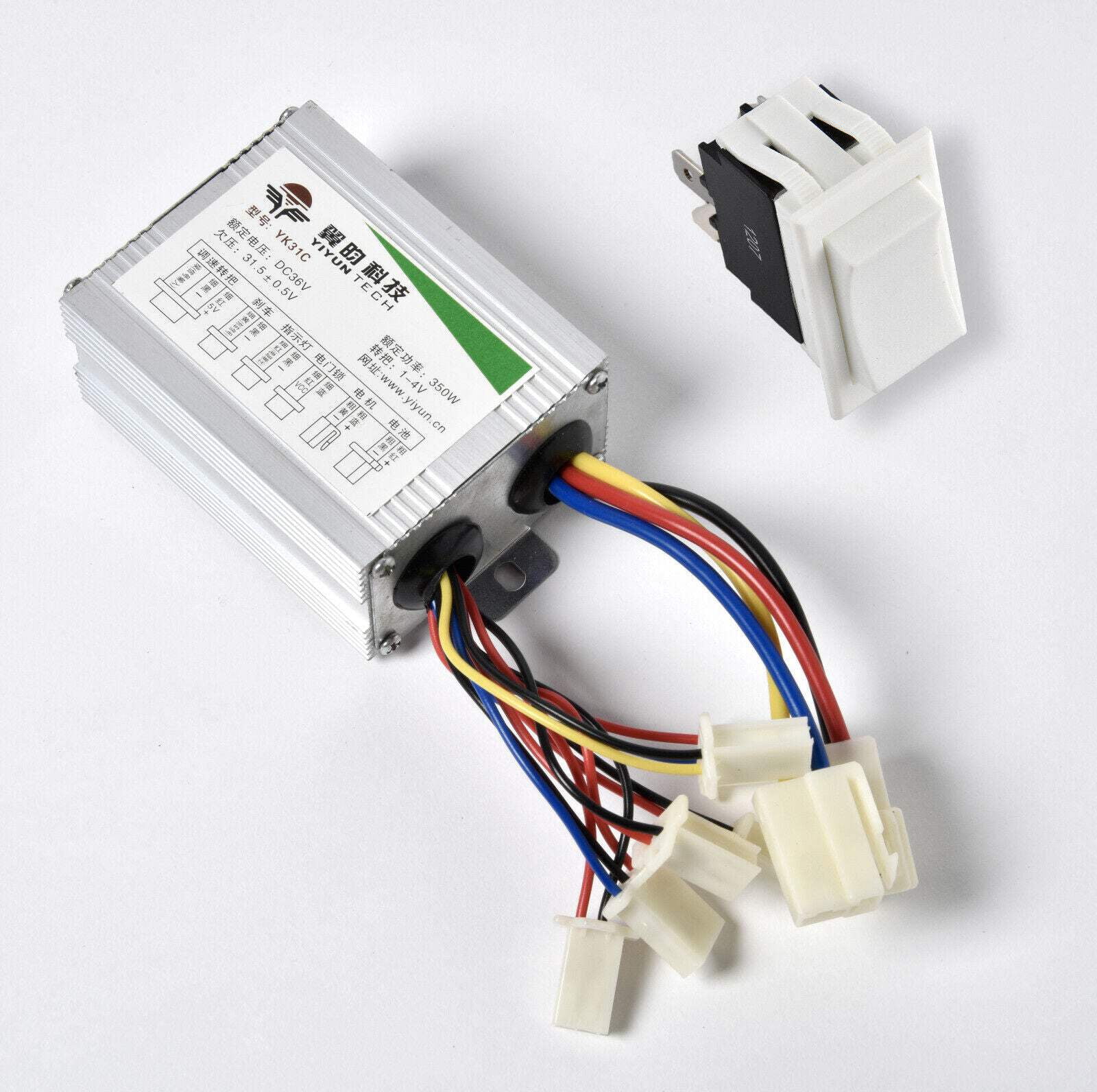350W 36V DC electric motor Controller box f GoKart w DPDT reversing ...