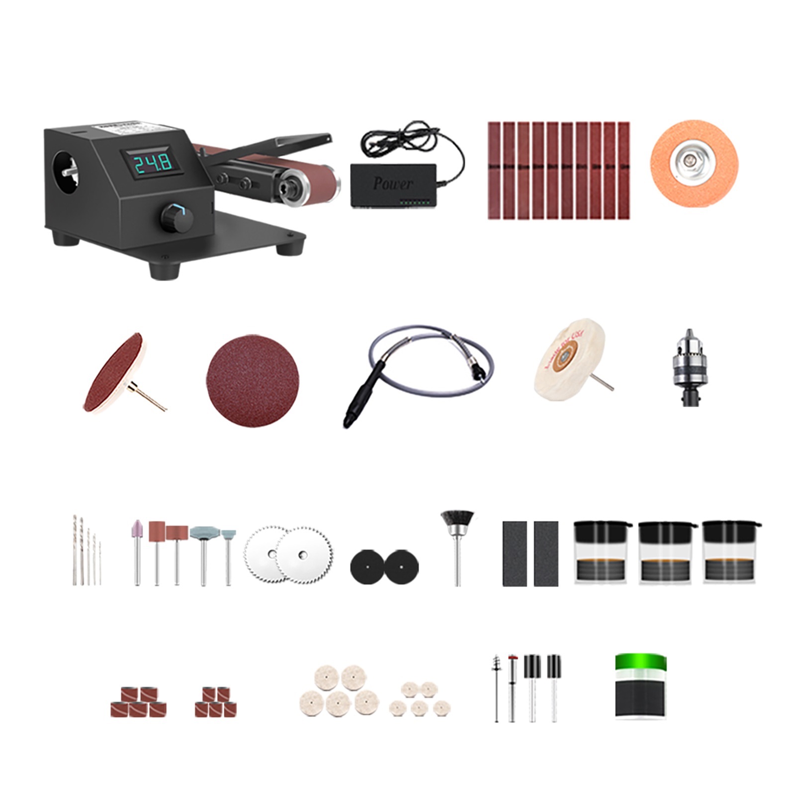 350W Belt Sander Electric Sanding Polishing Machine Grinding Sander ...