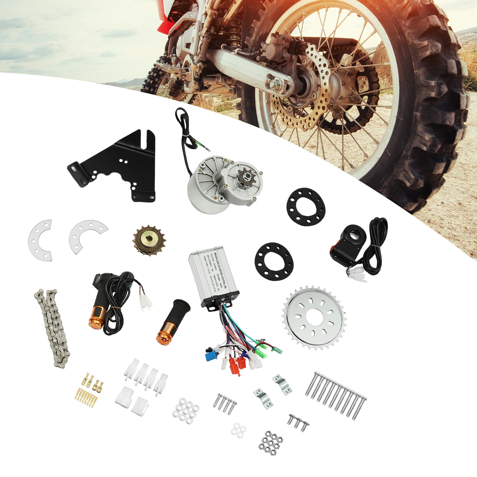 350W Brushless Electric Bicycle Conversion Kit - High Efficiency ...