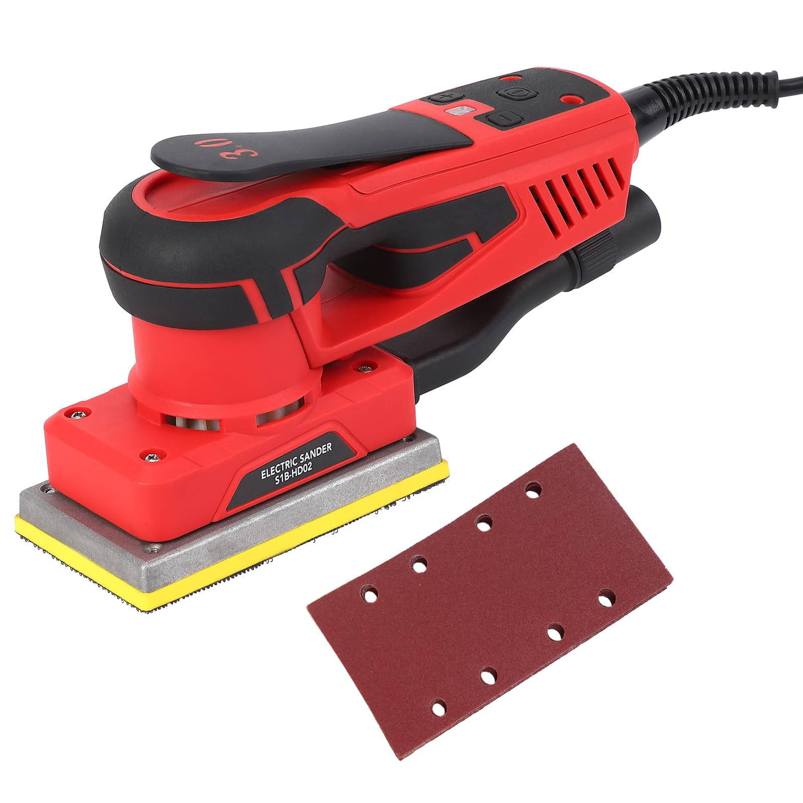 350W Brushless Motor Sheet Sander with 12 Sanding Paper, Sander ...