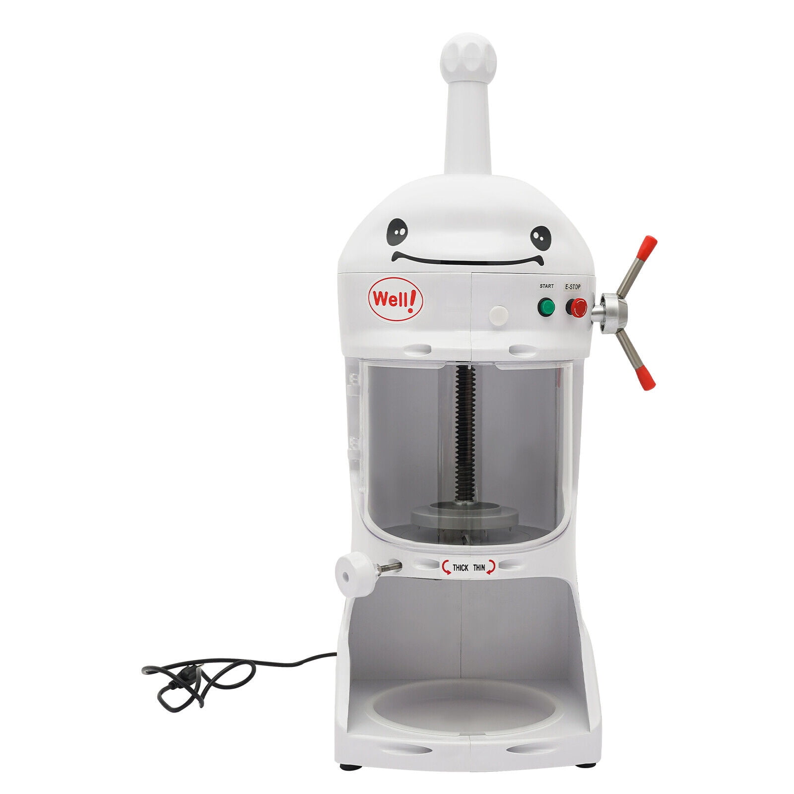 350W Commercial Ice Shaver Machine Electric Snow Cone Maker Crusher Low ...