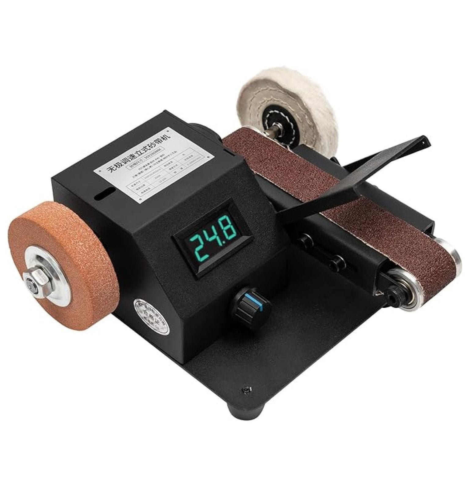 350W Electric Mini Belt Sander, Infinitely Adjustable Speed DIY ...