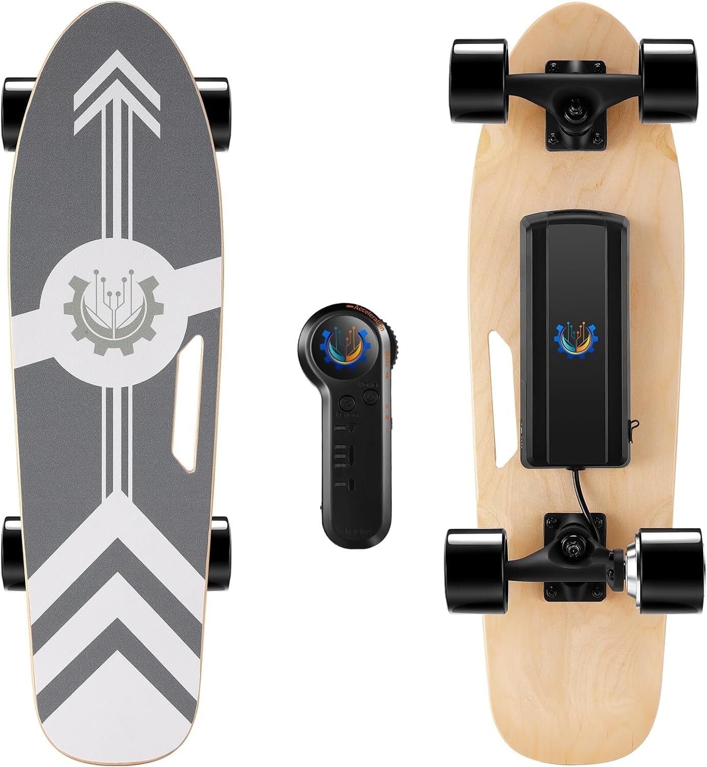 COBIZI 350W Electric Skateboards with Remote, 12.4 mph Top Speed & 8 ...