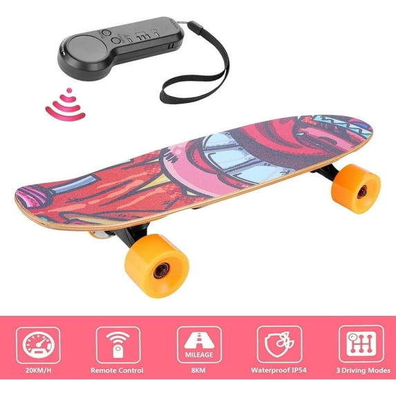 COBIZI 350W Electric Skateboards with Remote, 12.4 mph Top Speed & 8 ...
