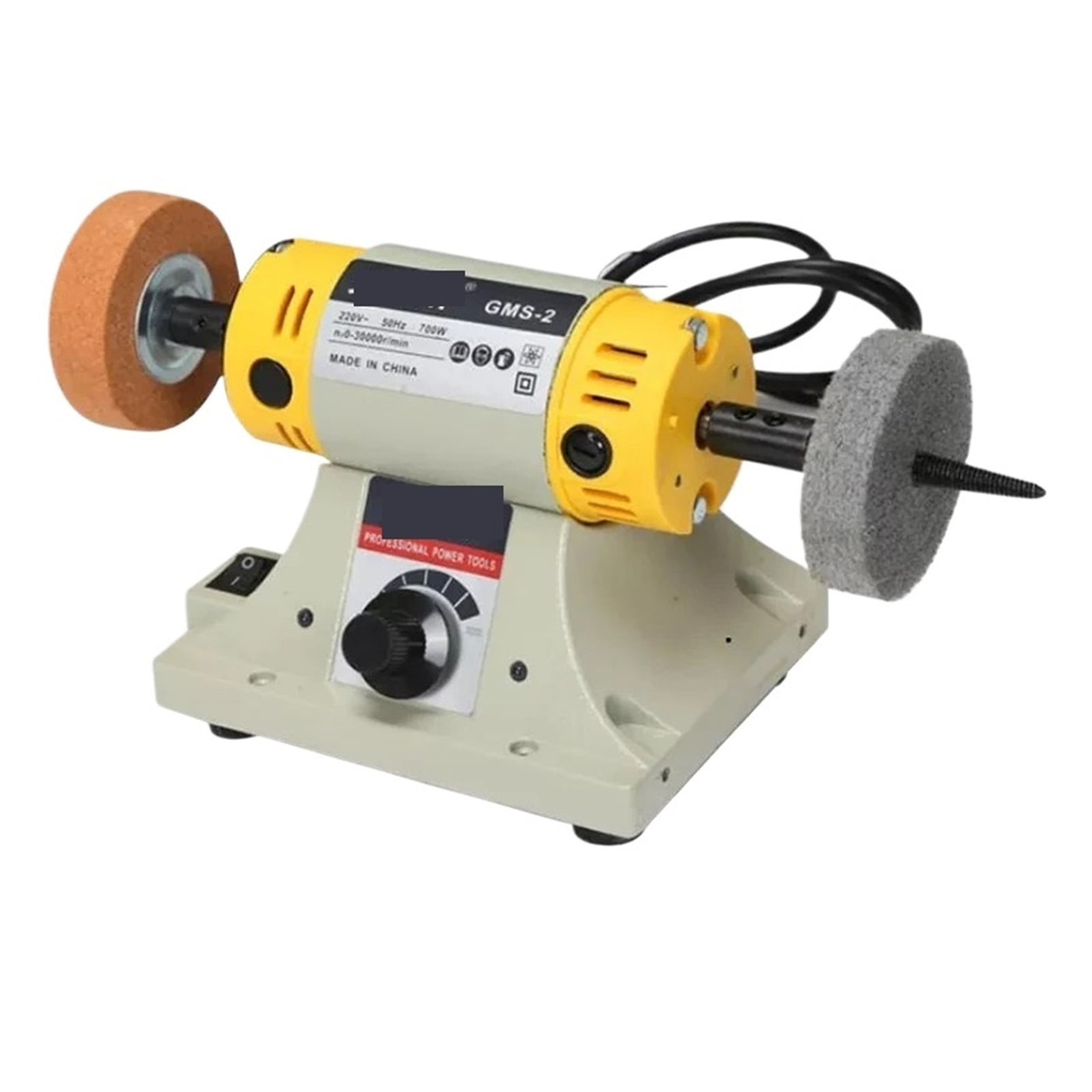350W Stone Polishing Machine, DIY Woodworking Jade Jewelry Bench Lathe ...