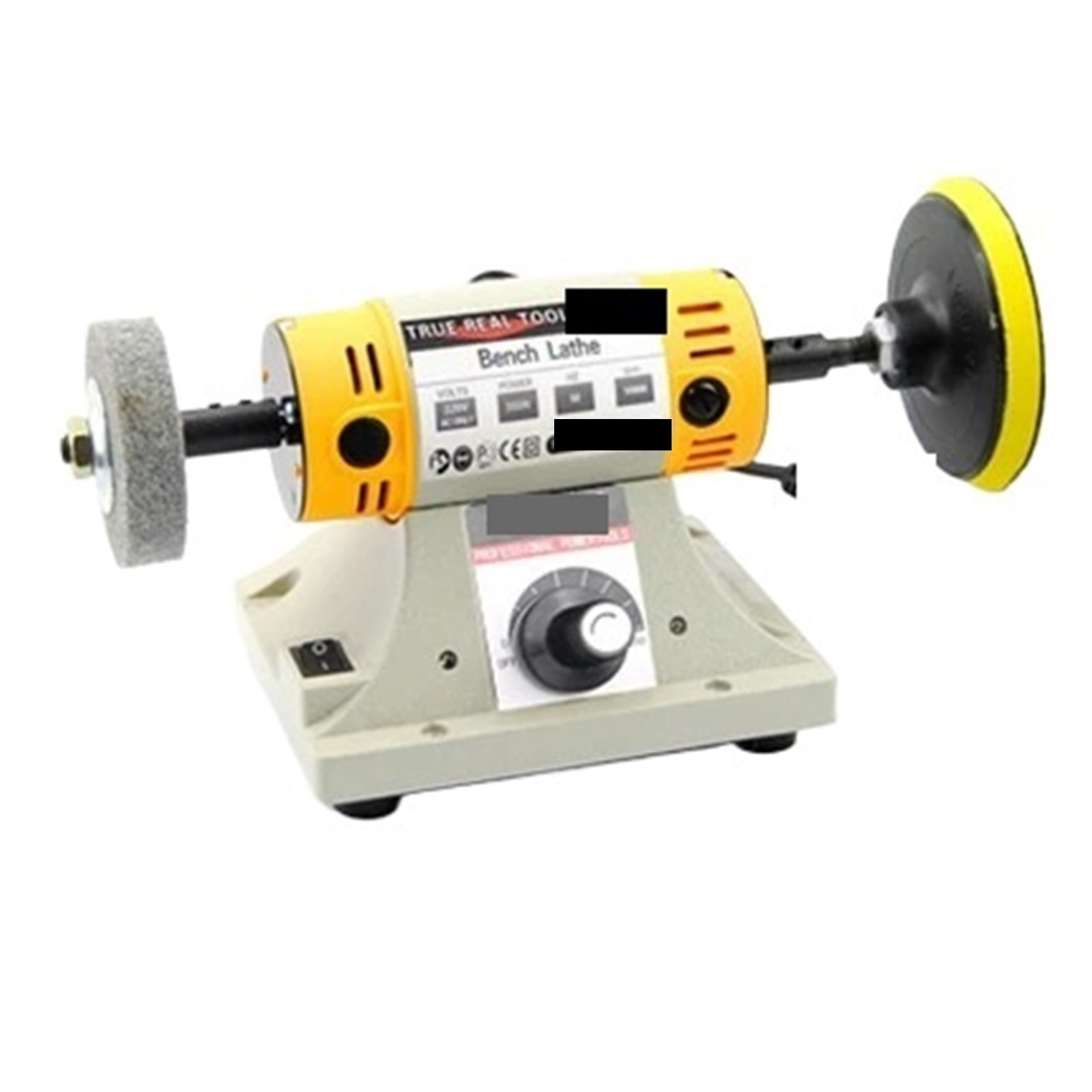 350W Stone Polishing Machine DIY Woodworking Jade Jewelry Bench Lathe ...