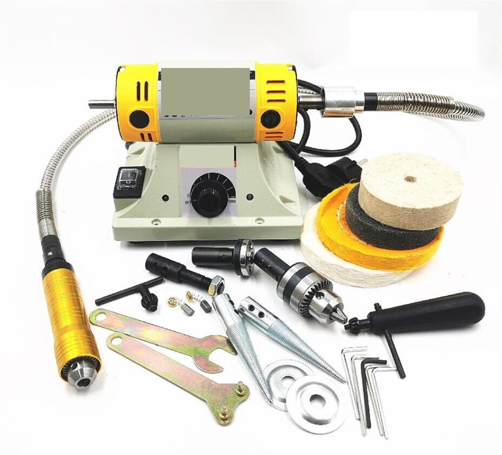 350W Stone Polishing Machine DIY Woodworking Jade Jewelry Dental Bench ...