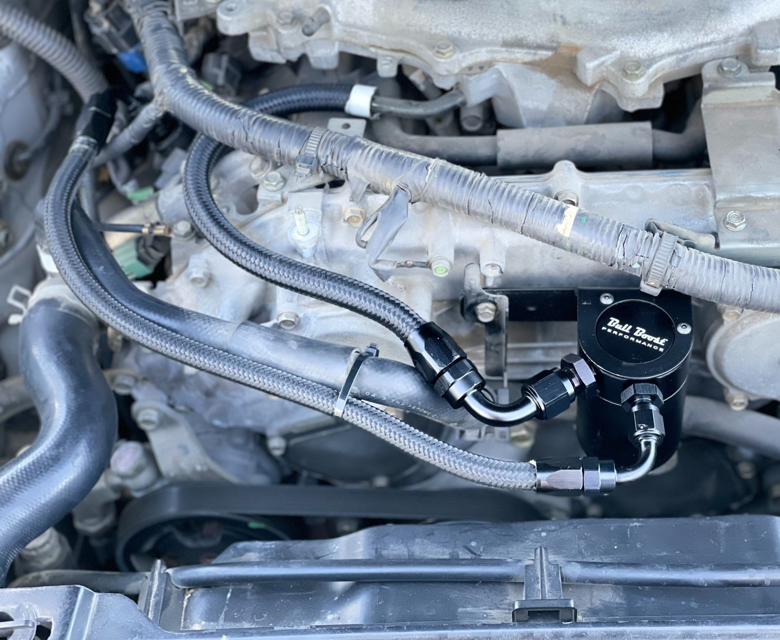 350Z-G35 REVUP Baffled Oil Catch Can Kit - Blacked Out for '03-'06 ...