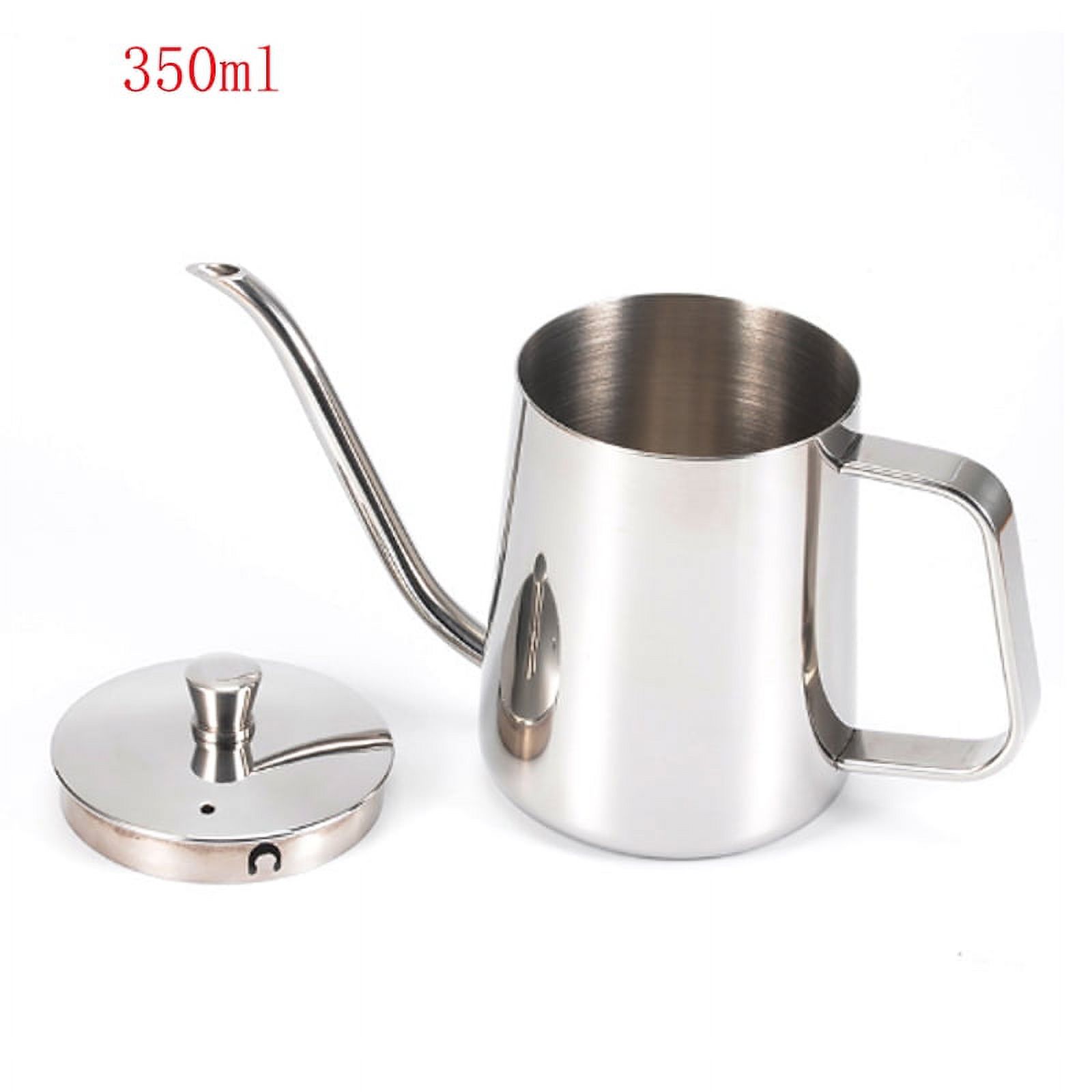 350ml 600ml 304 Stainless Steel Long Narrow Spout Coffee Pot Gooseneck Kettle Hand Drip Kettle ...
